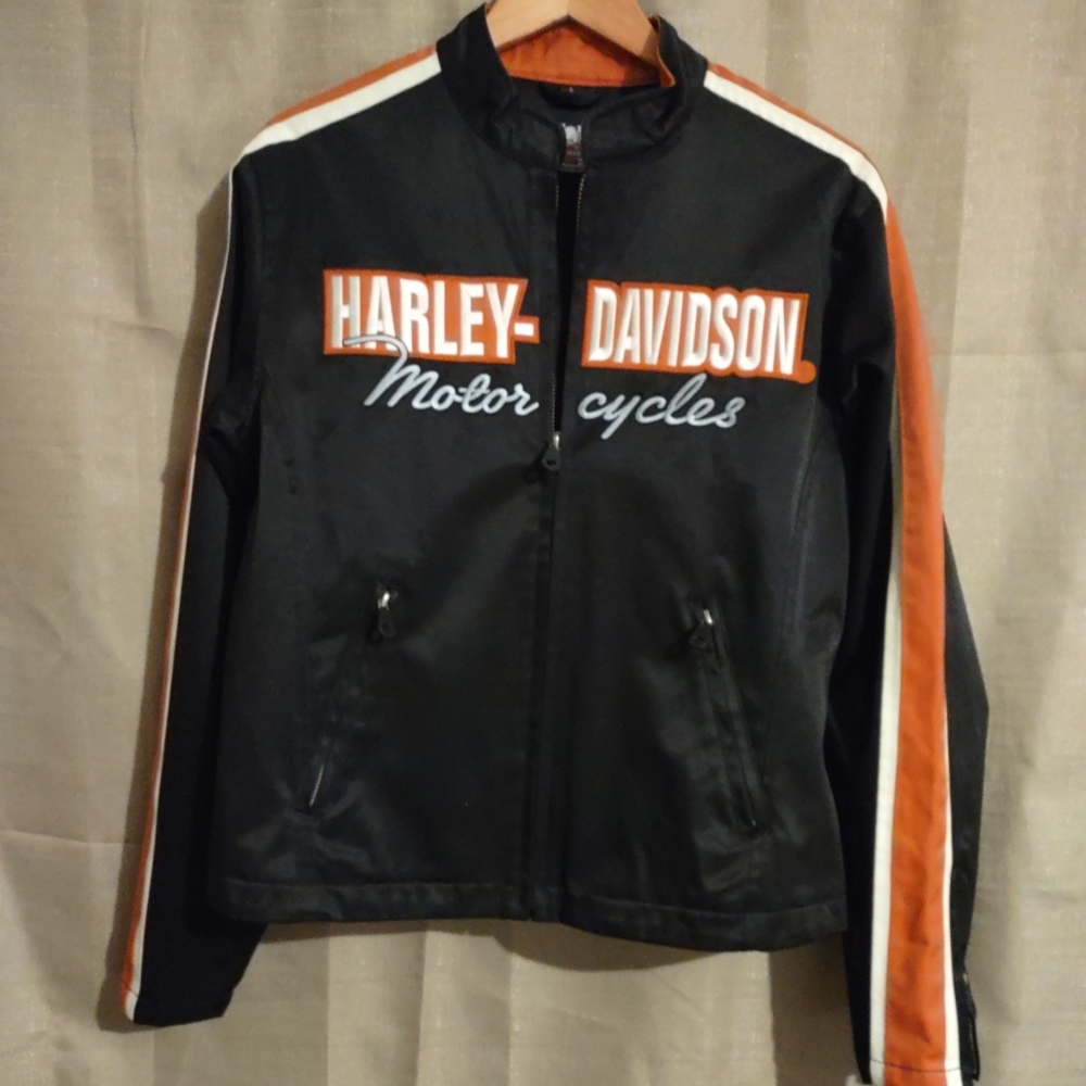 Harley Davidson Nylon Jacket With Racing Stripes. Uni… - Gem